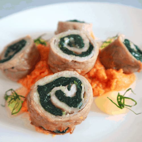 Rolled Veal Paillard With Spinach - Culinary Ambition