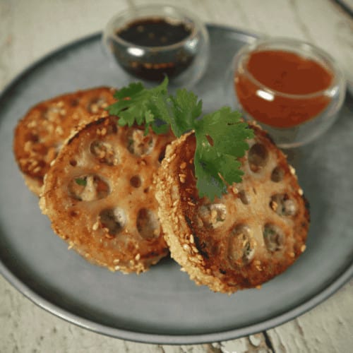 Crispy Stuffed Lotus Root Sandwiches - Culinary Ambition