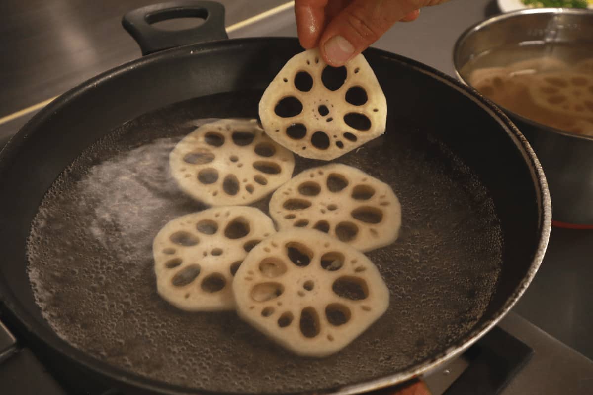 Crispy Stuffed Lotus Root Sandwiches - Culinary Ambition