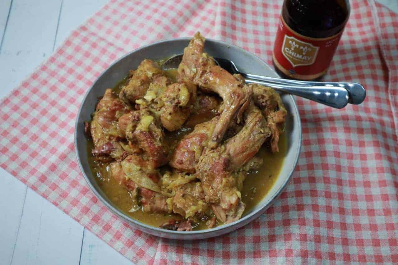 Braised Rabbit In Belgian Beer - Culinary Ambition