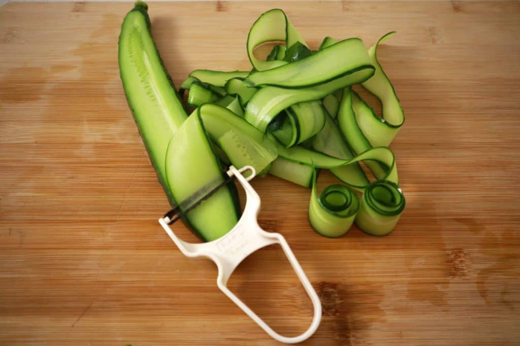 A Crunchy Cucumber Ribbon Salad - Culinary Ambition