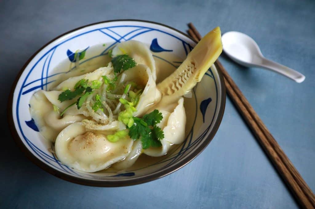 Easy Chinese Shrimp Wonton Soup - Culinary Ambition