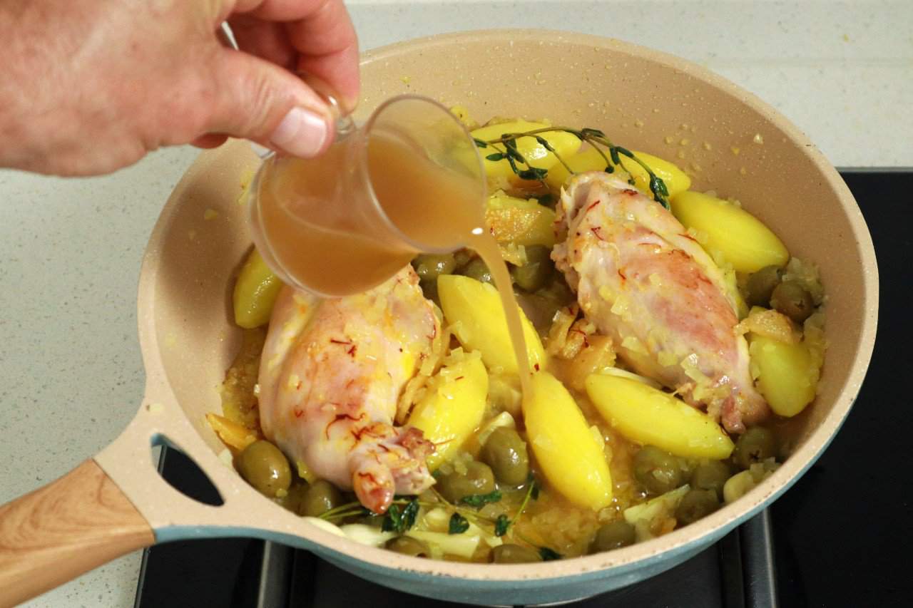 Rabbit With Green Olives And Lemon Confit - Culinary Ambition